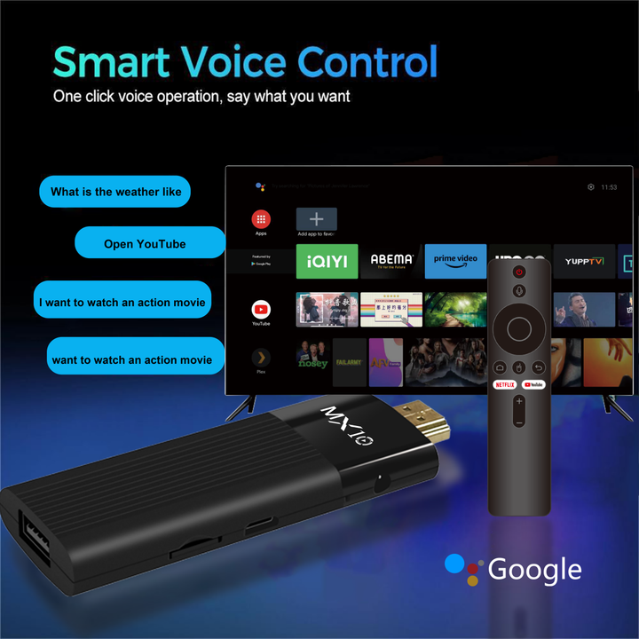 Newest Android 13 8k decode display MX10-F3 TV stick 2.4/5g dual wifi ...